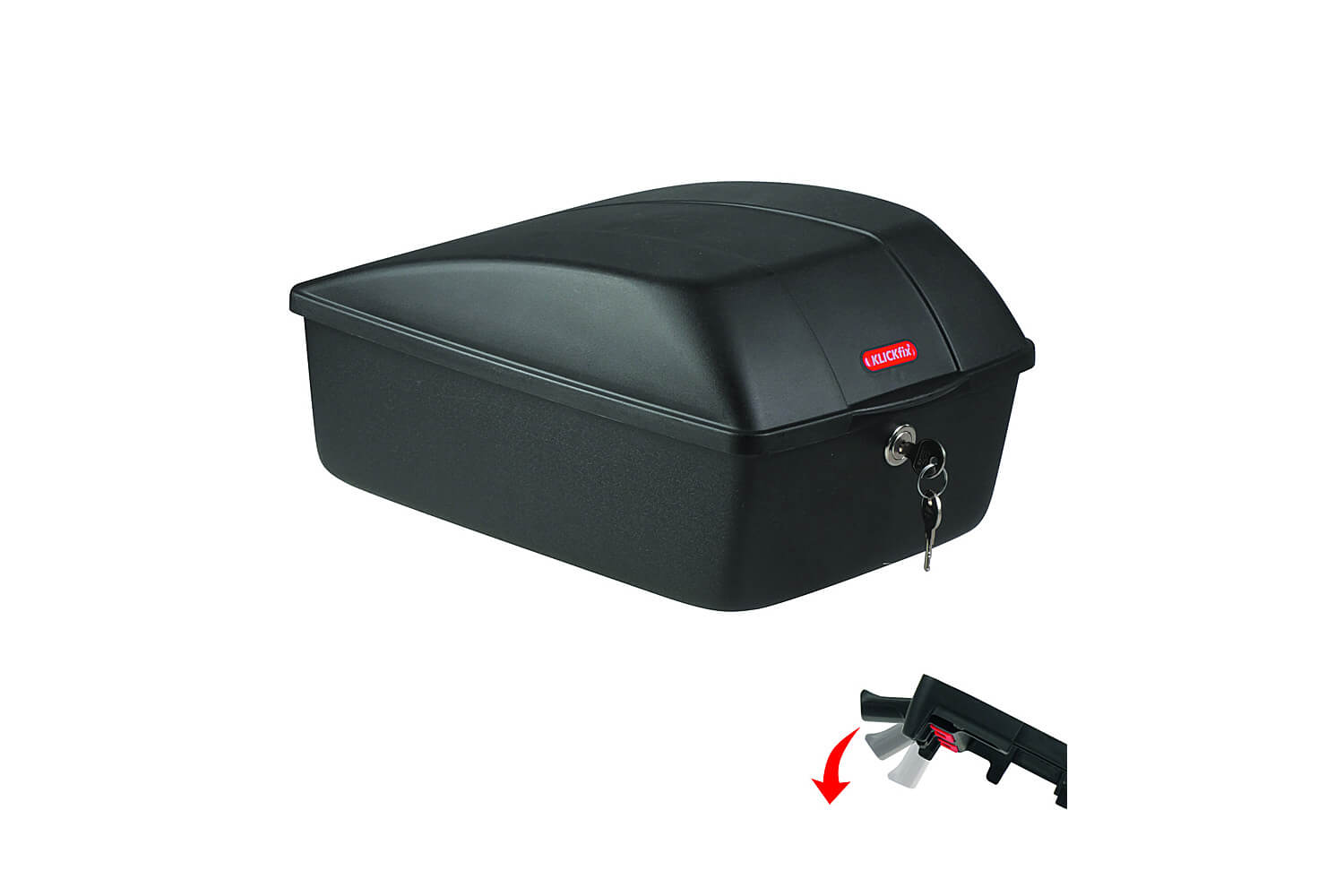 Klickfix Koffer Box in schwarz mit Uniklip Adapter kaufen